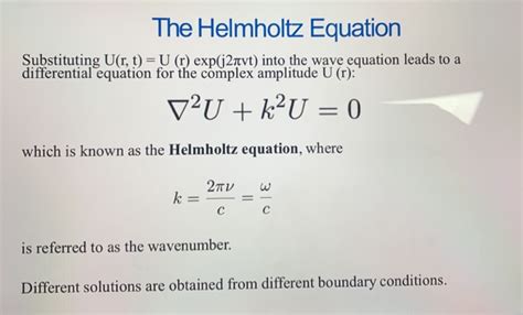 Solved The Helmholtz Equation Substituting U R T U R