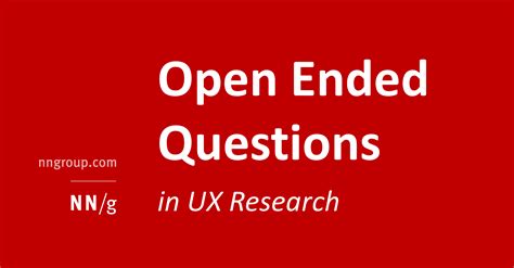 Open Ended Vs Closed Ended Questions In User Research