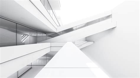 Premium Photo Photo Of A Minimalist Symphony In White Architecture