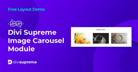 free layout demo divi supreme image carousel module divi supreme