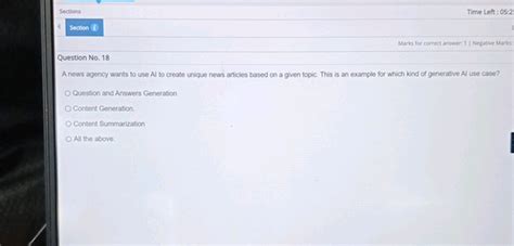 Sections Time Left Seaten Marks For StudyX