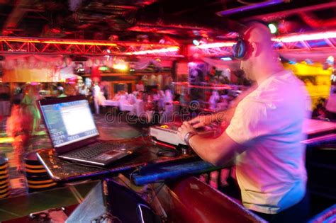 DJ Behind The Control Panel Stock Image Image Of Computer Music