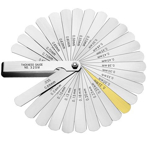 Spurtar 32 Blades Feeler Gauges 00015 0035