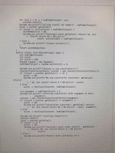 Solved Counter1constructorstatic In Class Program Assignment