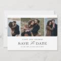 Elegant QR Code Photo Wedding Save The Date Zazzle