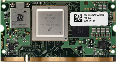 Toradex Colibri IMX X SoM Features NXP I MX X Dual Quad Arm Cortex A Processor CNX Software