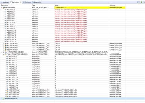 ccs tms320f280025 coff format register cannot display in ccs