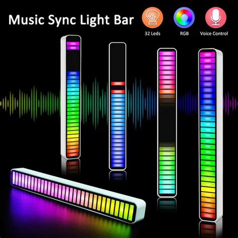 D08 Rgb Colorful Sound Sensitive Music Atmosphere Lights 32 Bit Arm