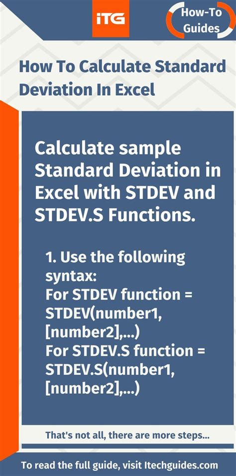 How To Calculate Standard Deviation In Excel Standard Deviation