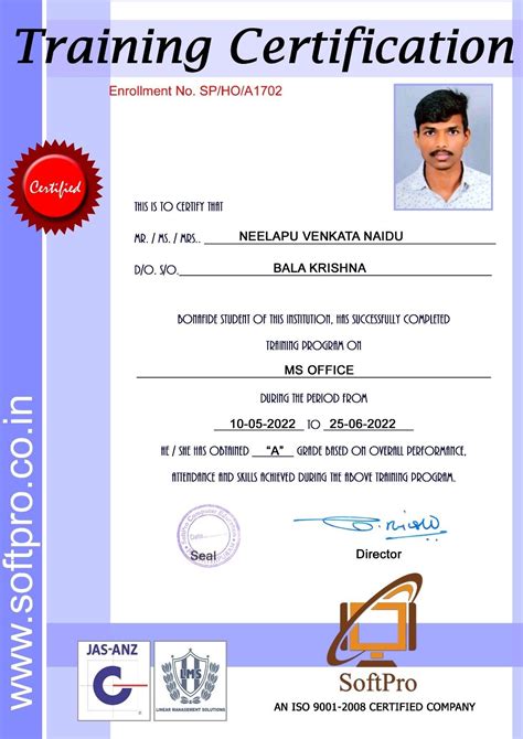 Neelapu Venkata Naidu On Linkedin Ms Office Certificate