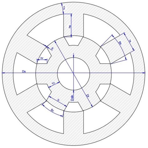 Dimensions Of The Single Phase Variable Reluctance Motor Download
