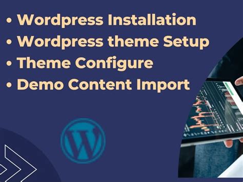 To Install Wordpress Setup Theme Import Demo Content Upwork