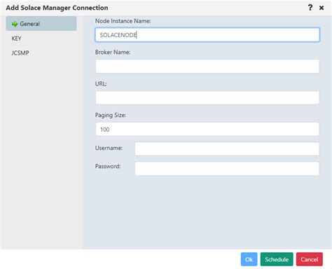 Create Remote Solace Manager Connection Meshiq