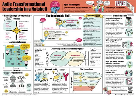 Agile Transformational Leadership In A Nutshell Poster Dandy People