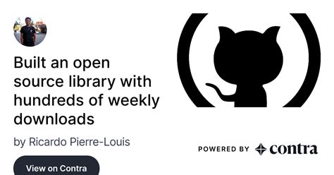 Built An Open Source Library With Hundreds Of Weekly Downloads By