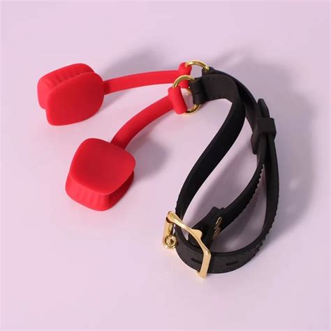 Bâillon En Cuir Pu Écarteur De Bâillon De Bouche En Silicone Médical Bdsm Bondage Sashgags
