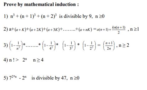 Solved Prove By Mathematical Induction N N Chegg