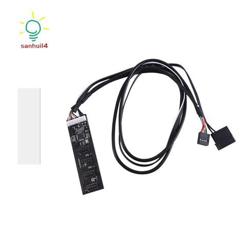 Usb 2 0 9pin Header 1 To 4 Extension Hub Splitter Converter Shopee Philippines