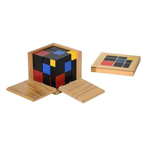 Buy Trinomial Cube Made Of Teakwood Kidken Montessori