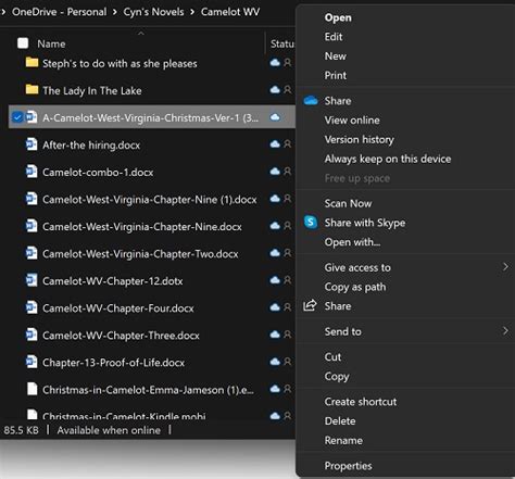More File Options In Windows Cyn Mackley