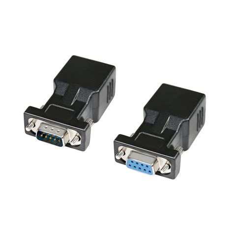 GetUSCart DTech RS232 DB9 To RJ45 Serial Adapter DB 9 Female To RJ 45 Female And DB9 Male To