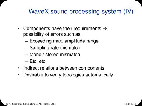 Ppt Enhancing Real Time Sound Processing With Itacio Verification In Component Based Systems