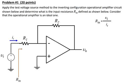 Problem 1 20 Points Apply The Test Voltage Source Method To The