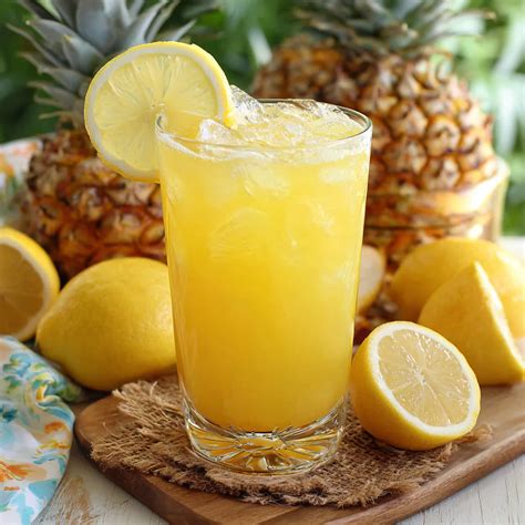 Sunshine Pineapple Lemonade Punch Mealsmell