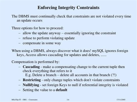 Ppt Integrity Constraints On Relational Dbs Powerpoint Presentation
