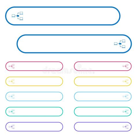 Network File System Flat Round Icons Stock Vector Illustration Of Connections Receive 222185903