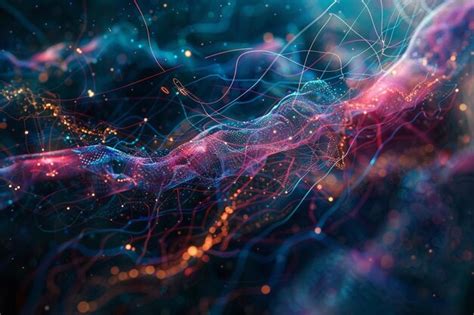 Abstract Neural Networks Pulsing With Digital Life Generative Ai Premium Ai Generated Image