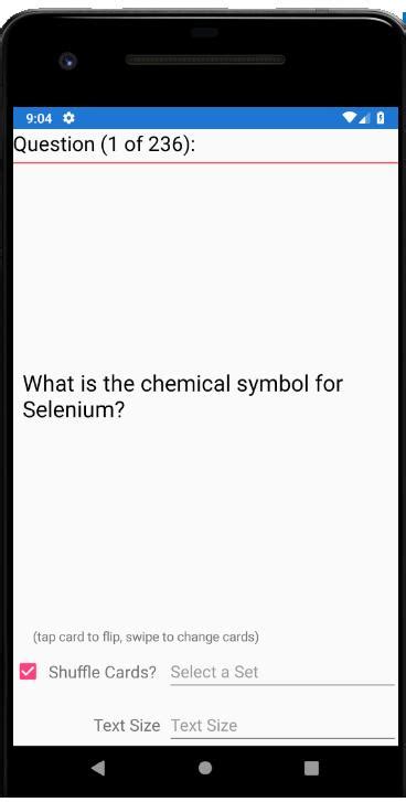 Obsidian Periodic Table Flashc Последняя версия 1 0 1 Aardvark для Android