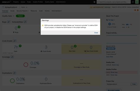 Scm Provider Autodetection Failed Sonarqube Server Community Build