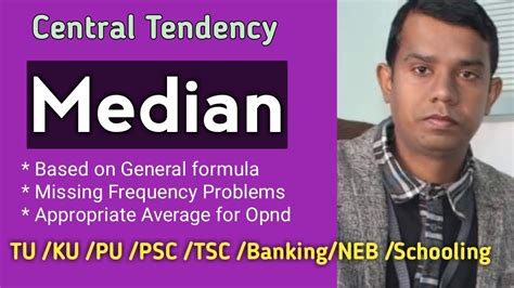 Median For Continuous Series I Second Quartile I Central Tendency I Rambabu Yadav Sir Youtube