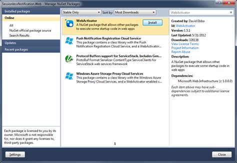 Sessionless Notification In ASP NET MVC