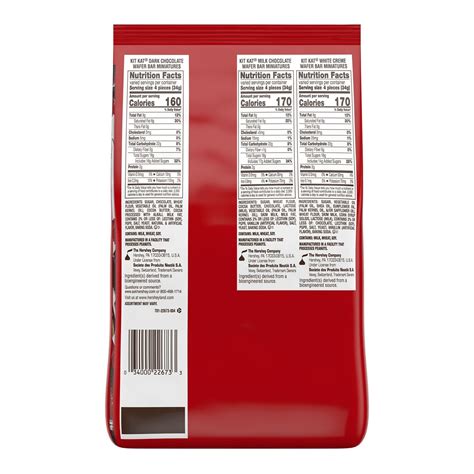 Kit Kat Miniatures Assorted Chocolate And White Creme Wafer Candy Bars Individually Wrapped