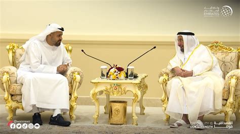 حاكم الشارقة يستقبل ذياب بن محمد بن زايد Youtube