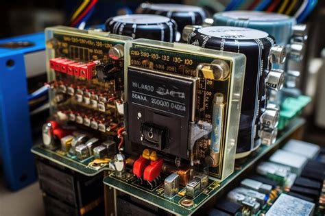 A Detailed View Of An Electric Relay A Crucial Component In Industrial