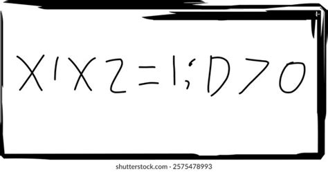 Quadratic Equations Properties Roots Mutually Inverse Stock Vector