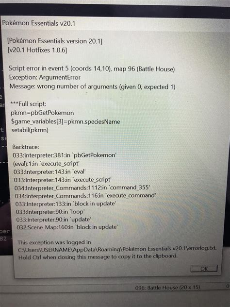 Argumenterror” Rpokemonrmxp