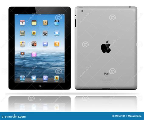 Apple Ipad 3 Black Editorial Stock Image Image Of Retina 24057184