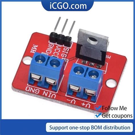 V Top Mosfet Button IRF MOS Driver Module For Arduino MCU ARM Raspberry Pi Shopee