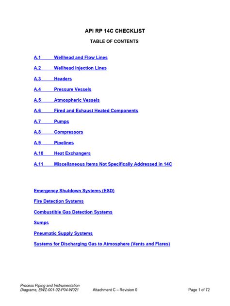 Check List Api Rp 14c Pdf Valve Instrumentation Check List Api Rp 14c Pdf Valve Instrumentation