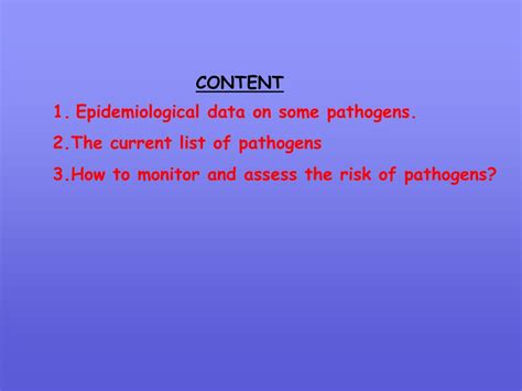Ppt Waterborne Pathogens And State Of Art Detection Methods Dr Bharat