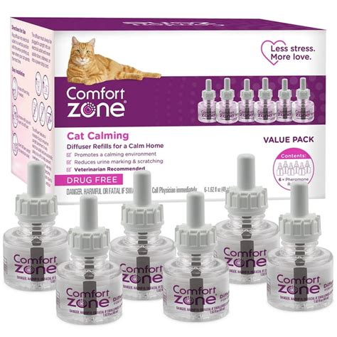 Comfort Zone Cat Calming Diffuser Refills 6 Pack