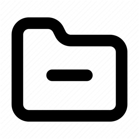 Remove Folder Data Storage File Office Material Icon Download
