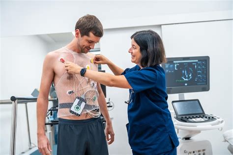 Premium Photo Female Doctor Putting The Mesh And Devices For The