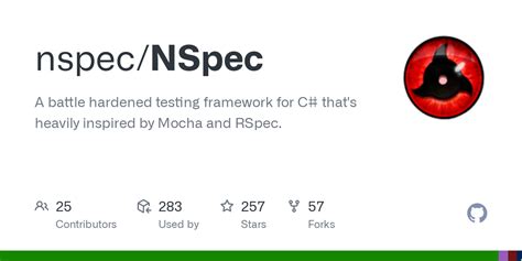 GitHub Nspec NSpec A Battle Hardened Testing Framework For C That S Heavily Inspired By