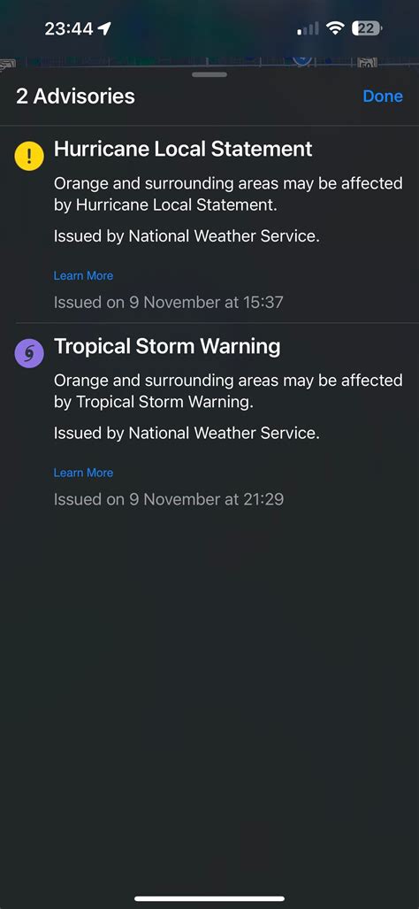 Ios 162 Db2 20c5043e Apple Maps Now Shows Extreme Weather Warnings In Routing Is It New