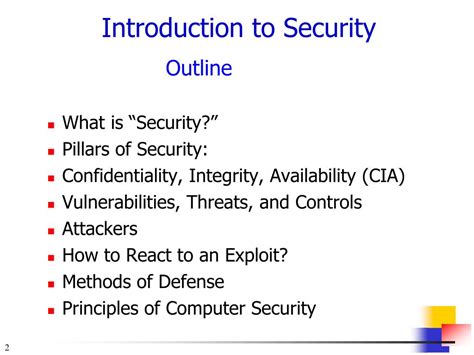 Ppt 1 Introduction To Computer Security Powerpoint Presentation